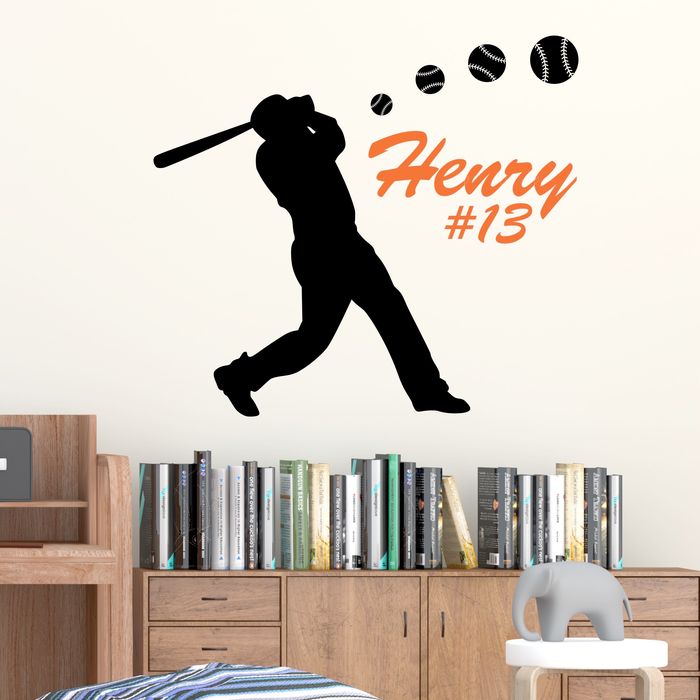 Baseball Wall Decals – Vinyl Written