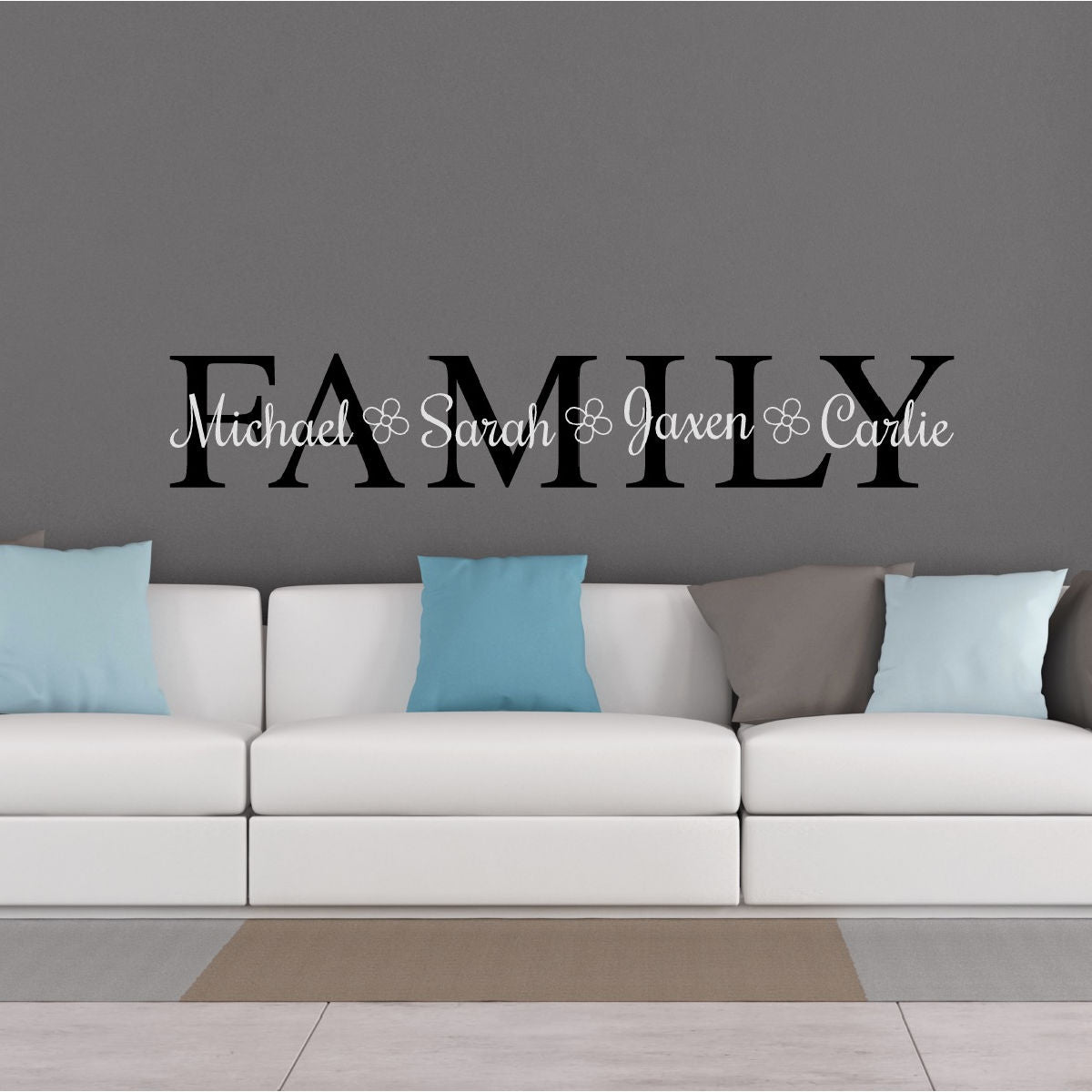 Home & Family Wall Decals – Vinyl Written